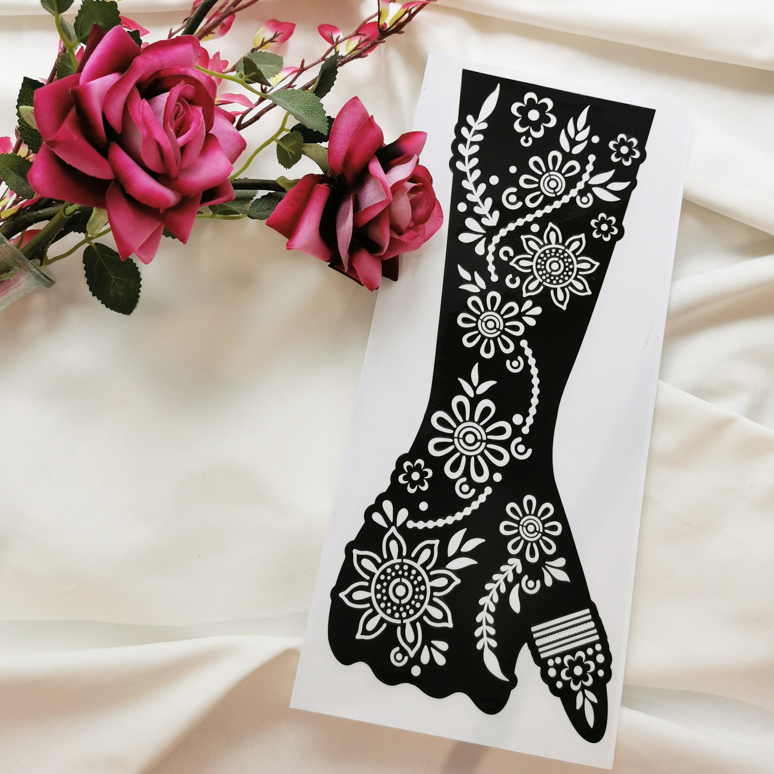 Henna Sticker Stencil for Tattoos and Mehndi DIY | Aroosah – Henna by ...