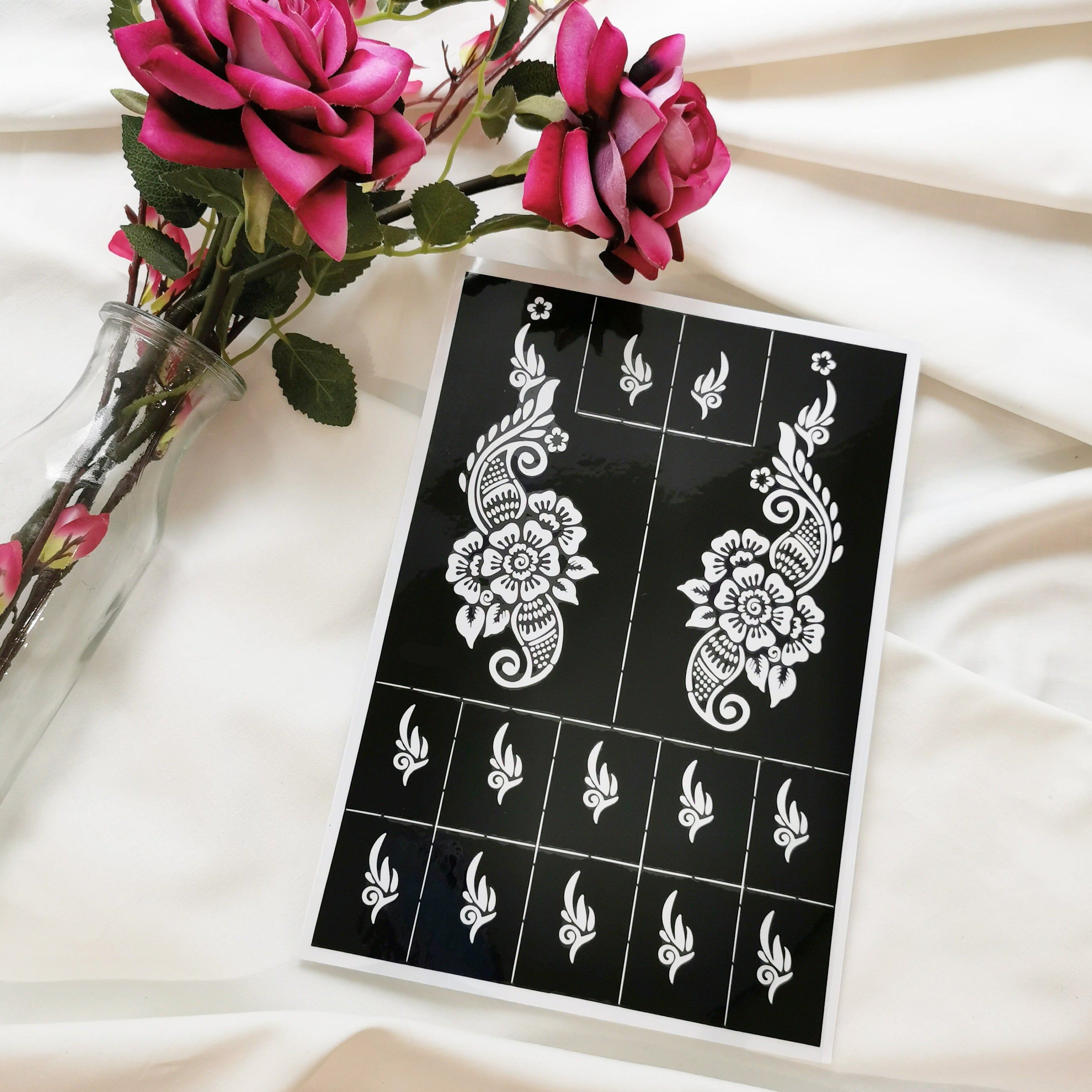 Henna Sticker Stencil for Tattoos and Mehndi DIY | Ameerah – Henna by ...